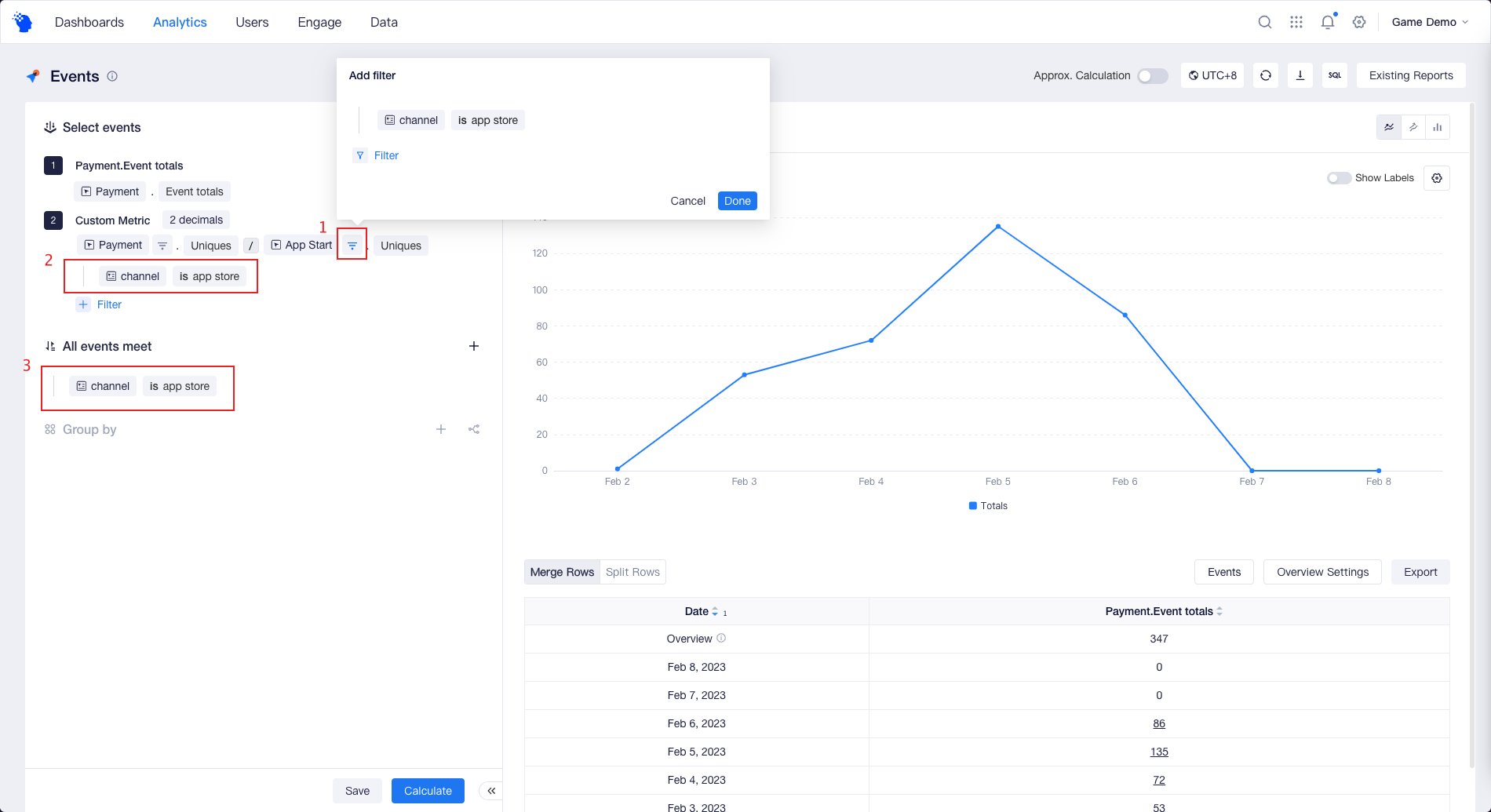 Data Filtering | ThinkingData